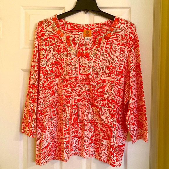 Ruby Rd. | Tops | Ruby Rd Embellished Top | Poshmark
